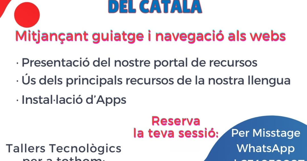 Sessions de recursos lingüístics i aplicacions per a l'aprenentatge del català | Xarxa Punt TIC